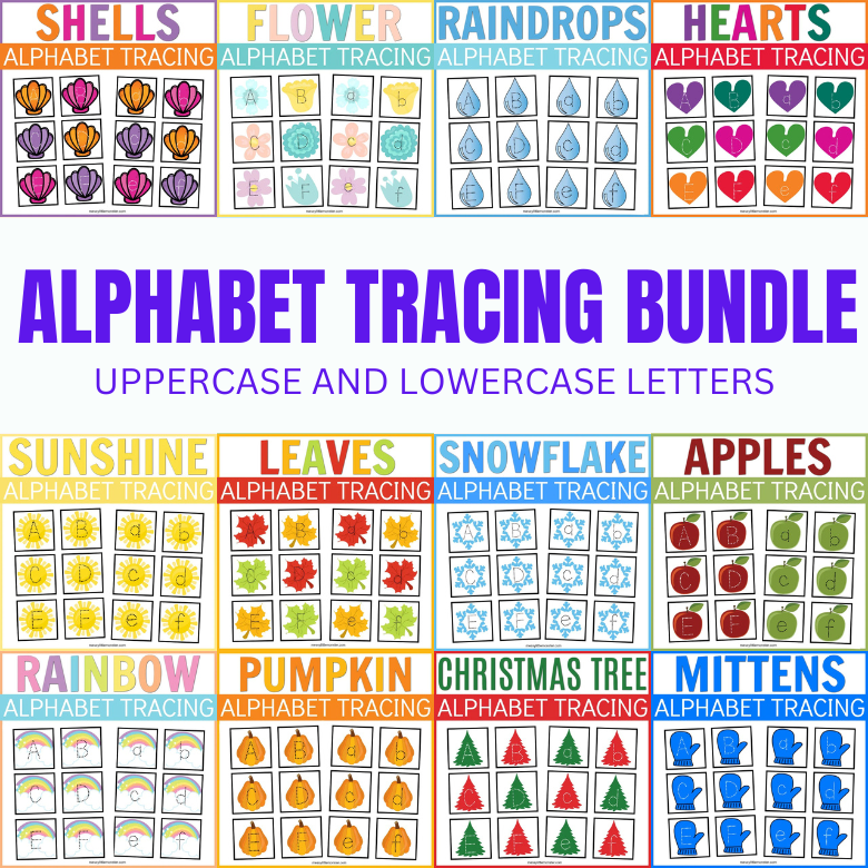 Alphabet Tracing Cards Bundle (13 SETS) – Messy Little Monster Shop