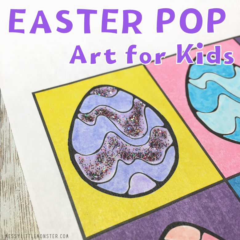 Easter Egg Pop Art for Kids – Messy Little Monster Shop