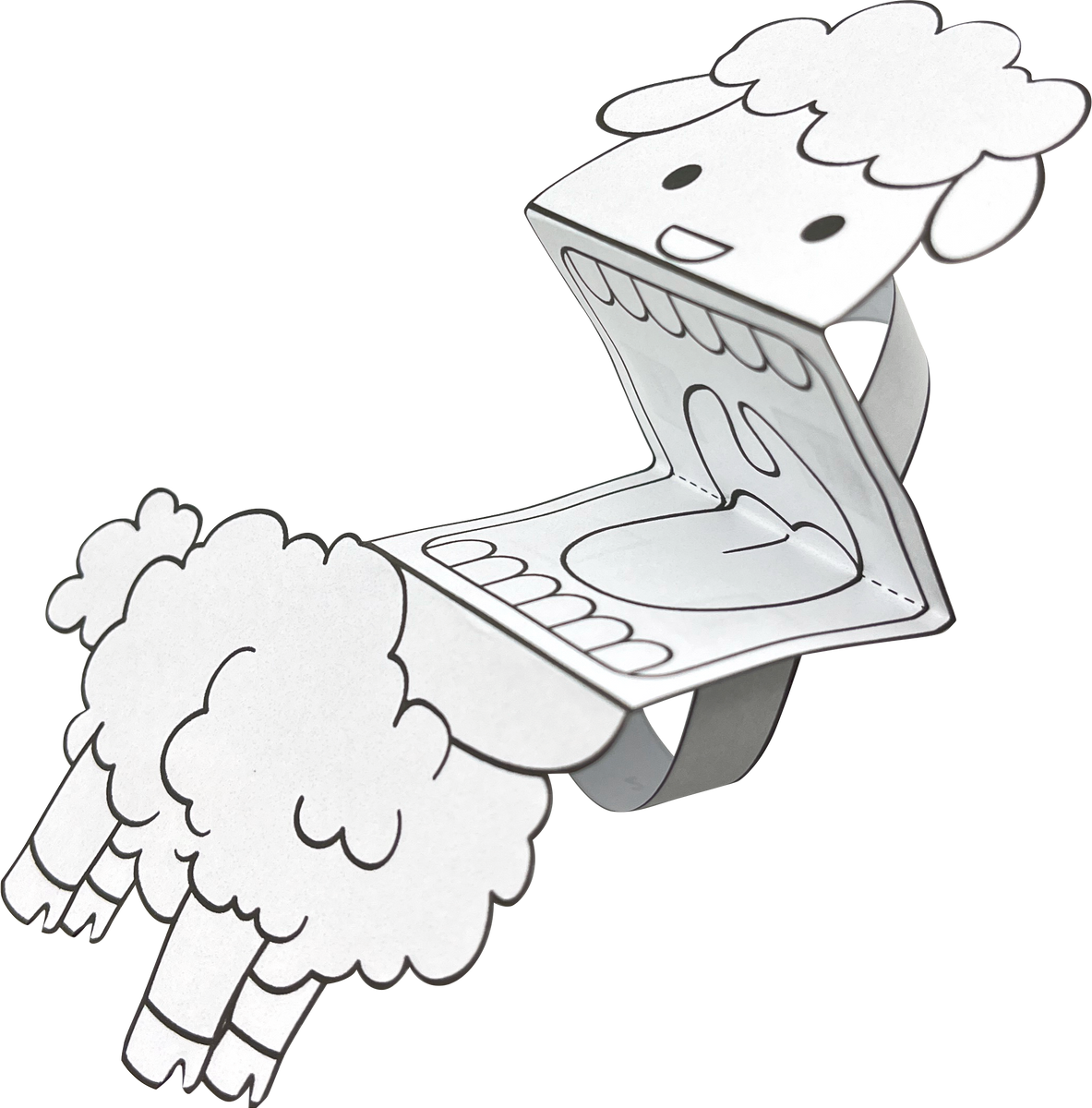 Farm Animal Craft - Finger Puppet Craft – Messy Little Monster Shop