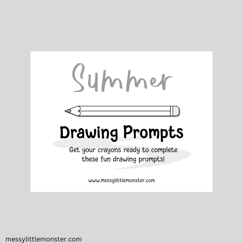 Summer Drawing Prompts - Drawing Ideas for Kids – Messy Little Monster Shop
