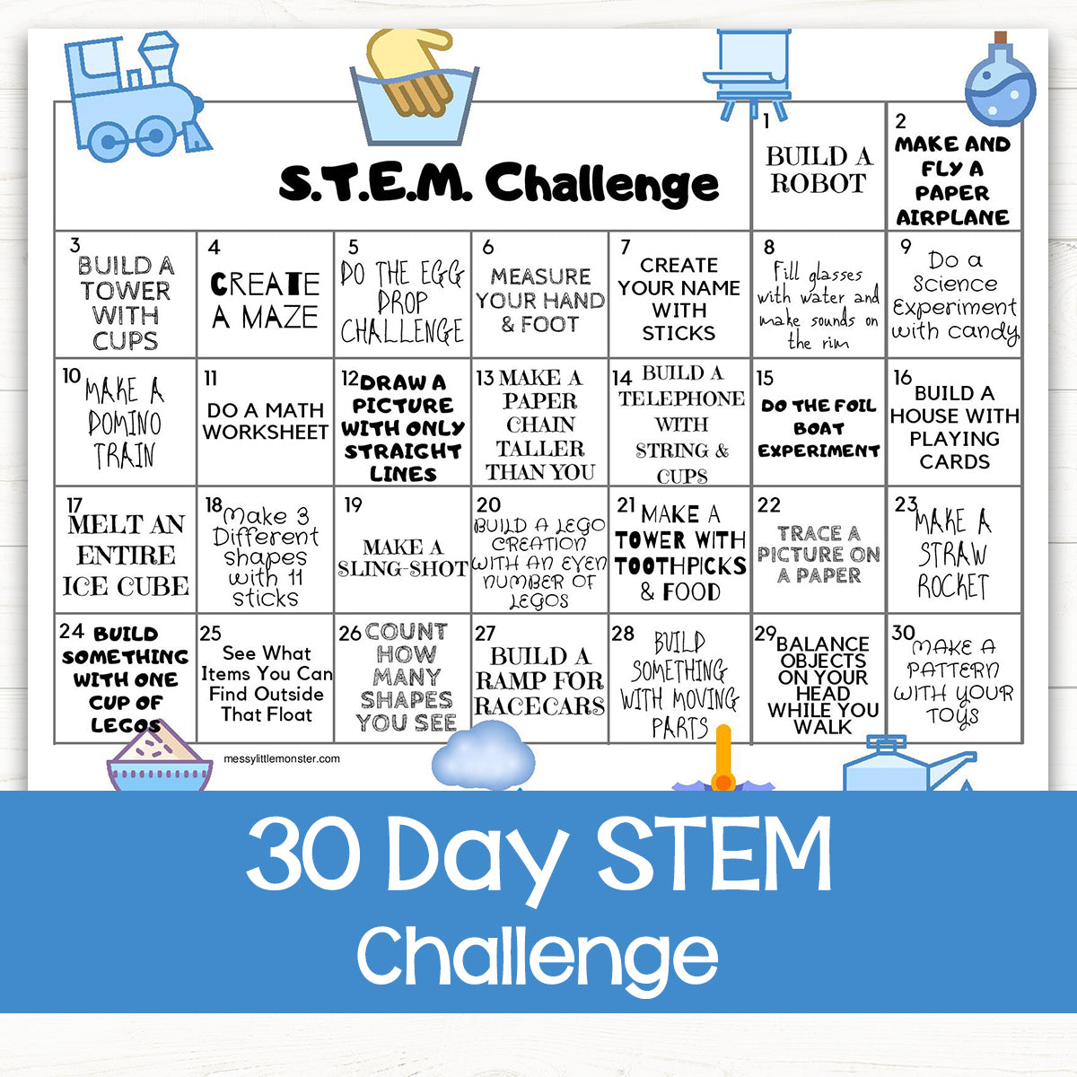 STEM Challenge – Messy Little Monster Shop