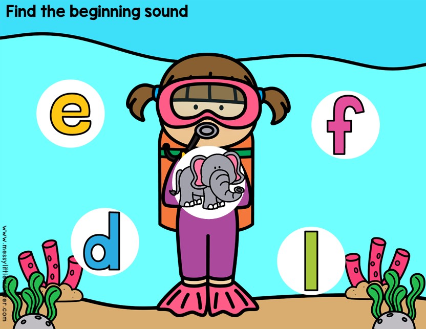 Beginning Sounds Digital Task Cards - Boom Cards – Messy Little Monster ...
