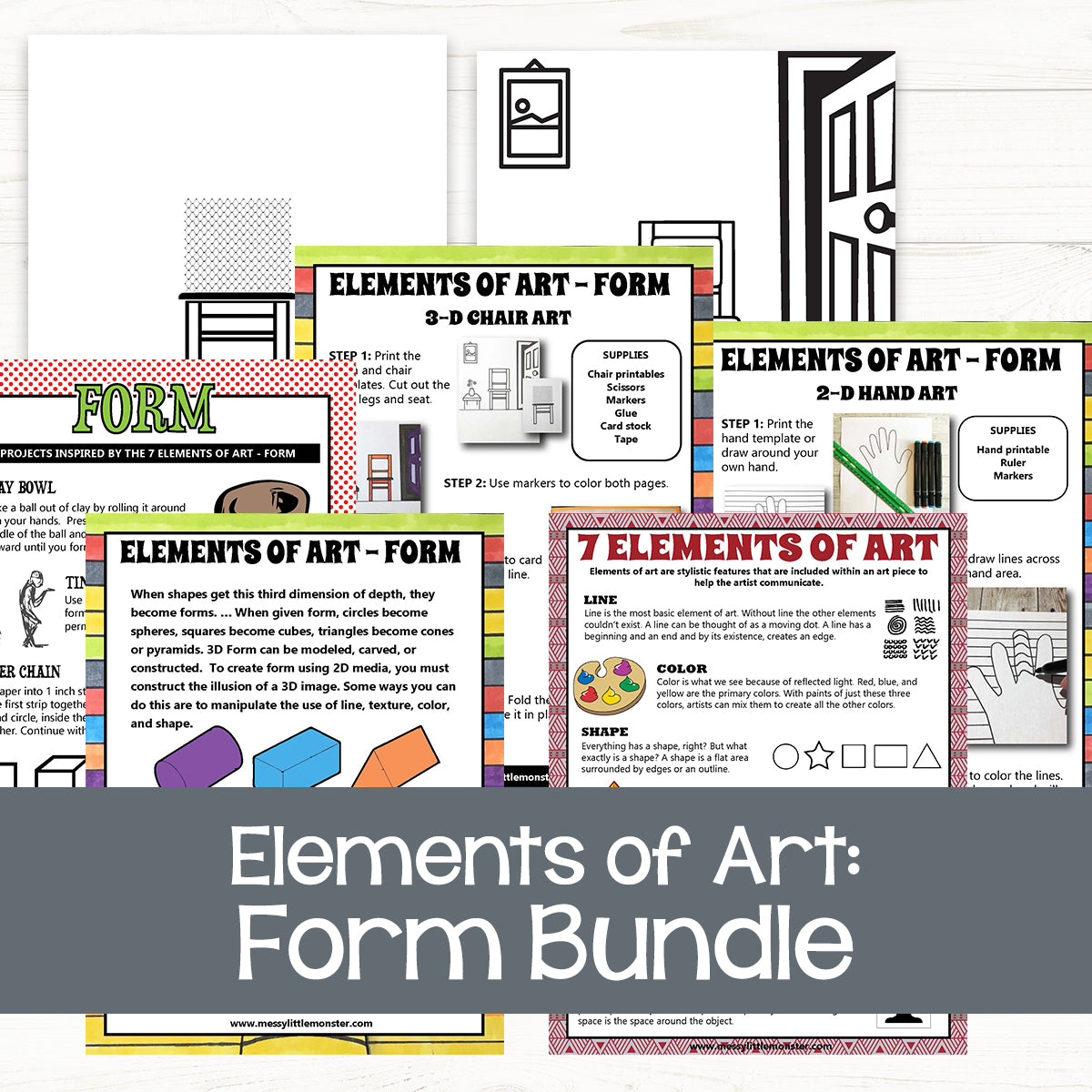 Elements of Art: Form – Messy Little Monster Shop