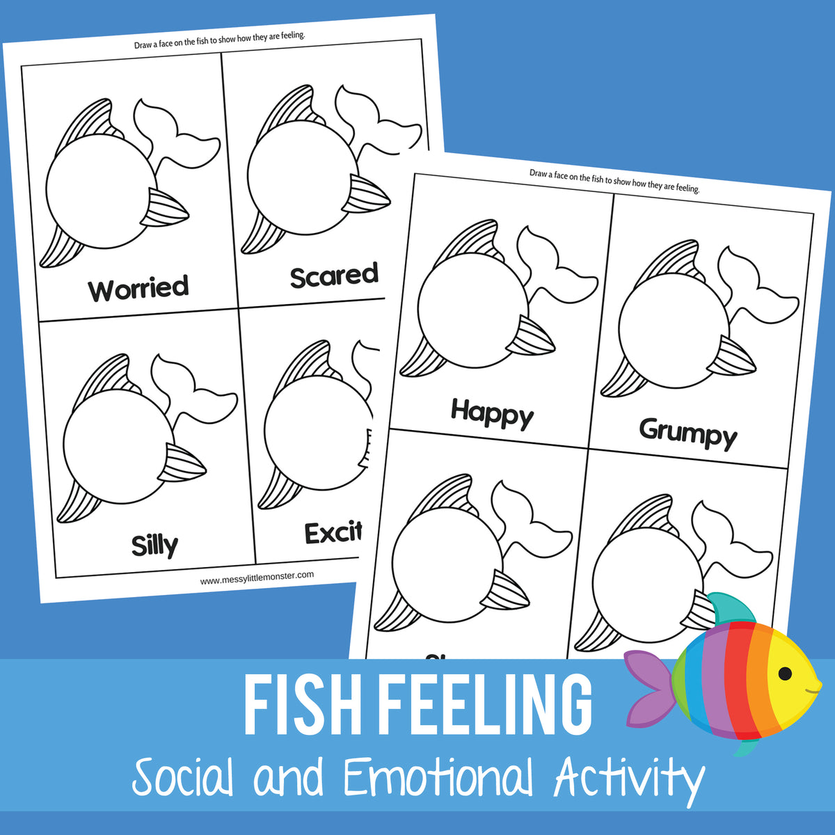 How are the fish feeling? / Social emotional learning – Messy Little ...