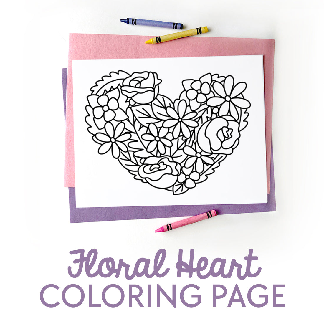 purple heart coloring pages