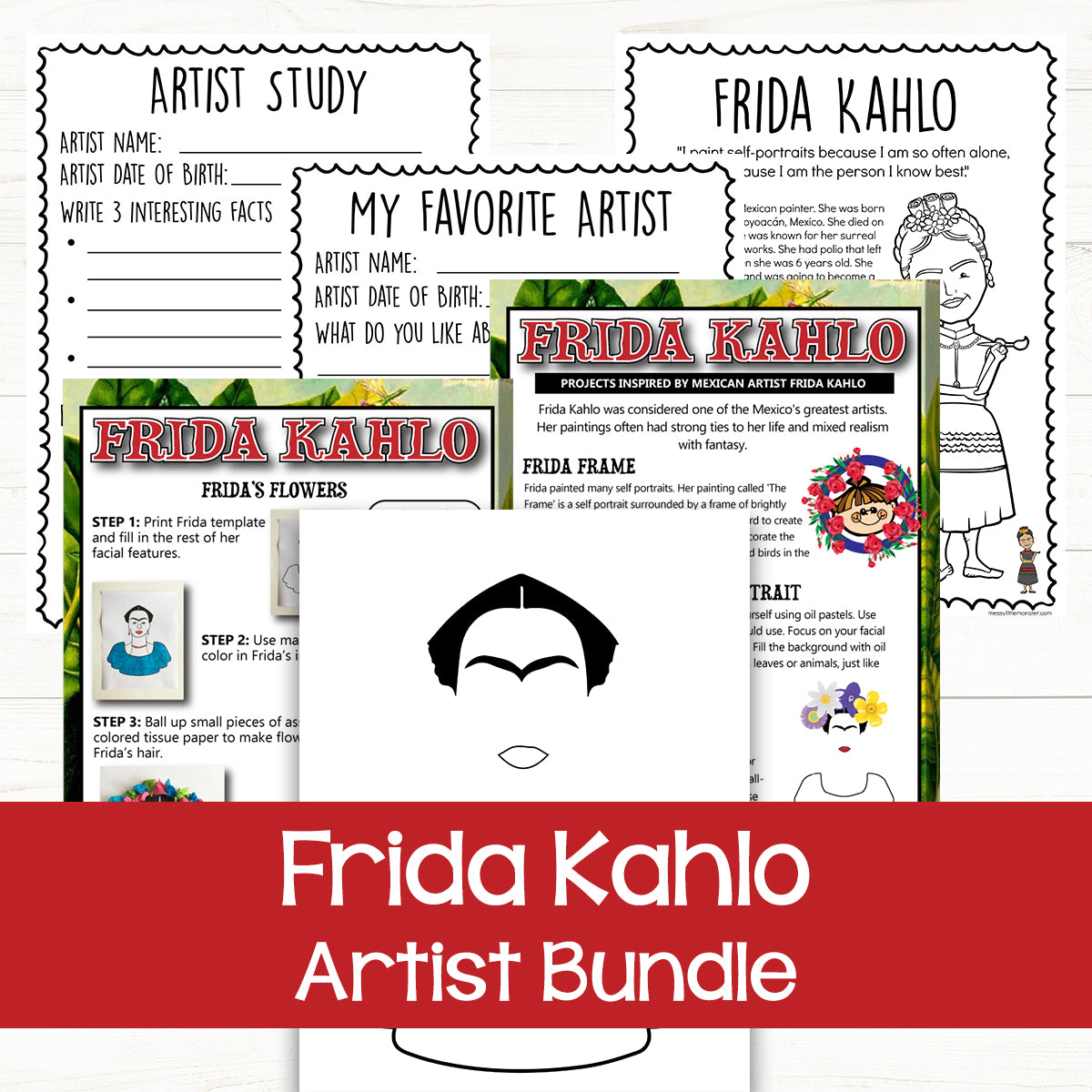 Frida Kahlo for Kids - Famous Artist Bundle – Messy Little Monster Shop
