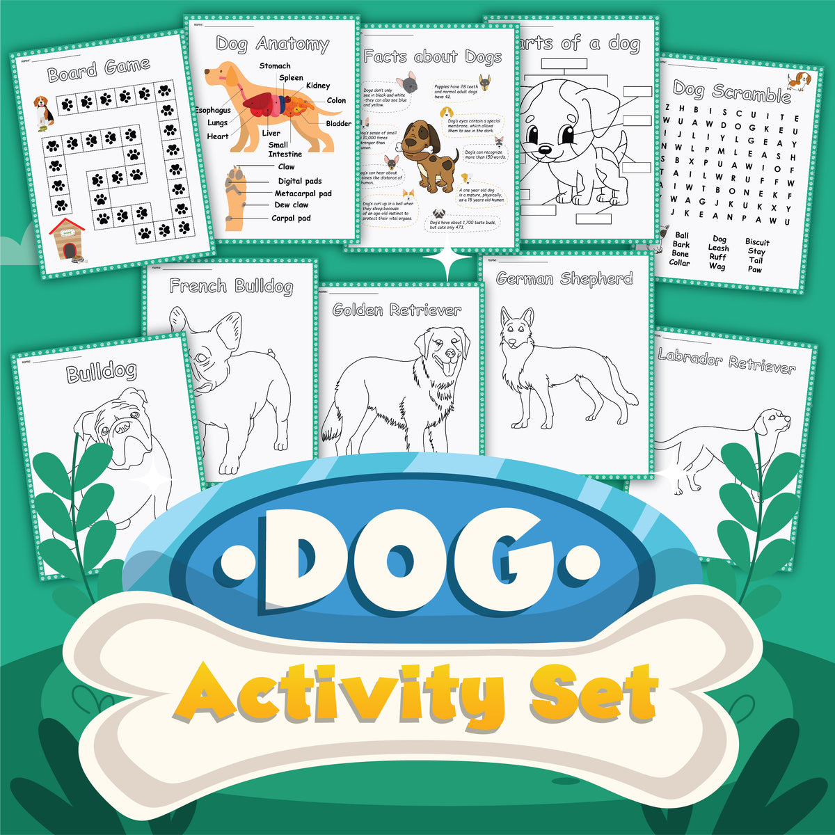 Dog Activity Pack – Messy Little Monster Shop