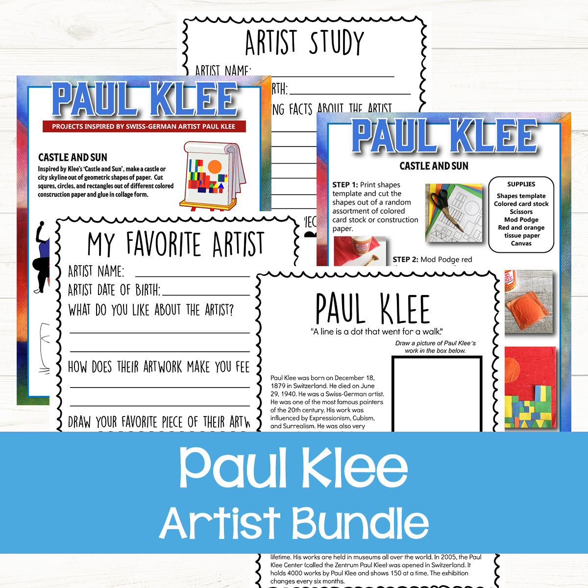 Paul Klee for Kids - Famous Artist Bundle – Messy Little Monster Shop