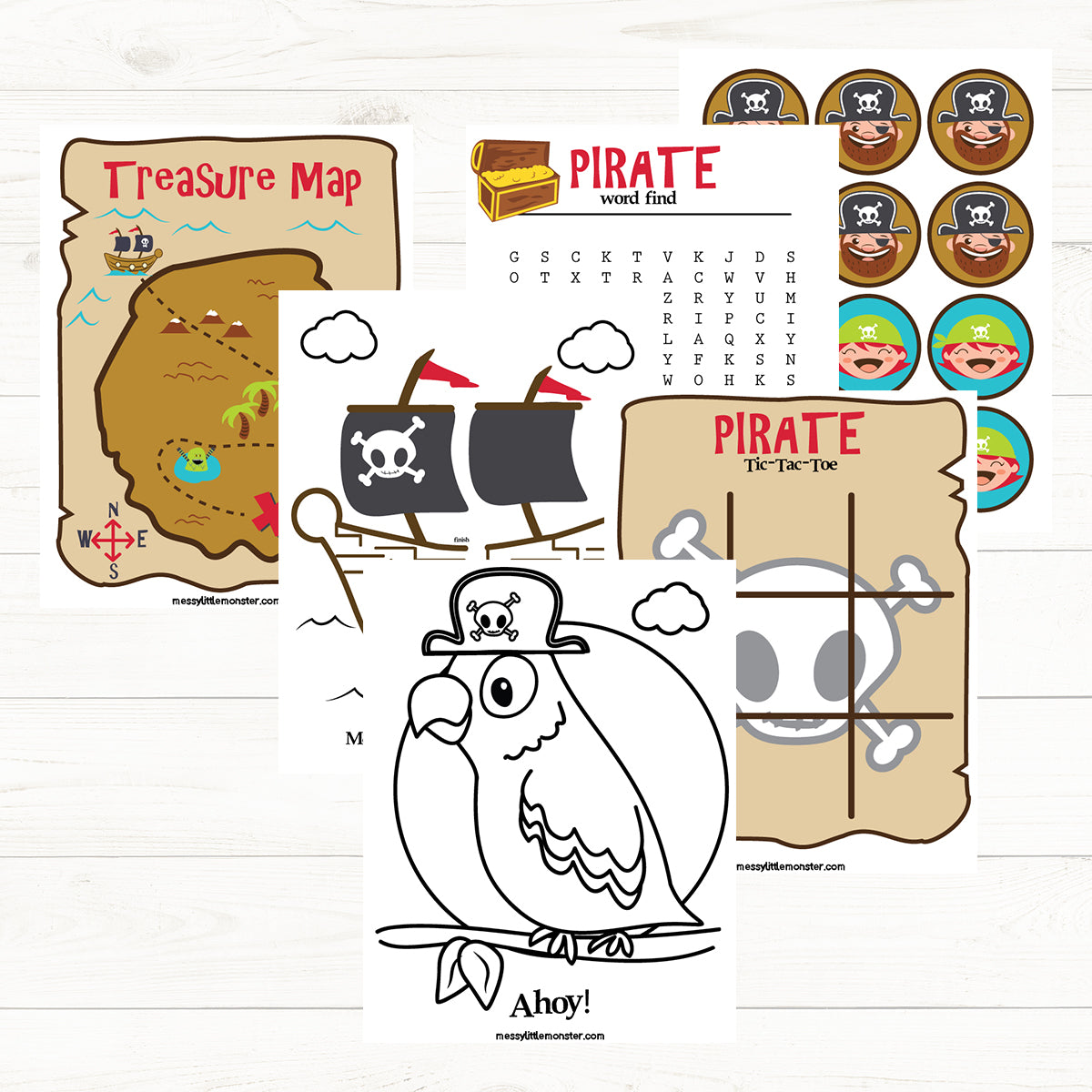 Pirate Activity Pack – Messy Little Monster Shop