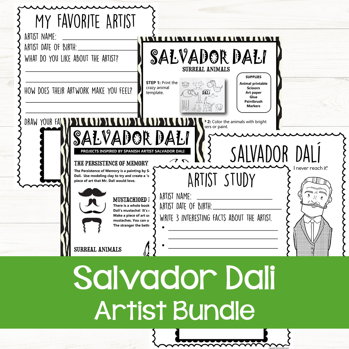 Salvador Dali for Kids - Famous Artist Bundle – Messy Little Monster Shop