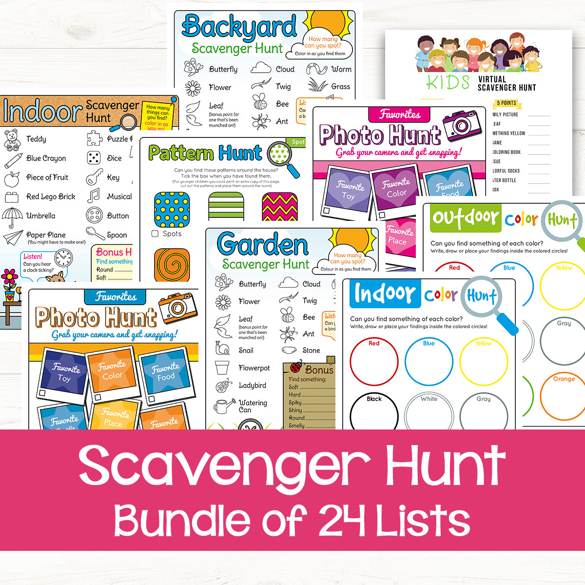 Kids Backyard Scavenger Hunt 🌞 Looking For A Fun Outdoor Adventure