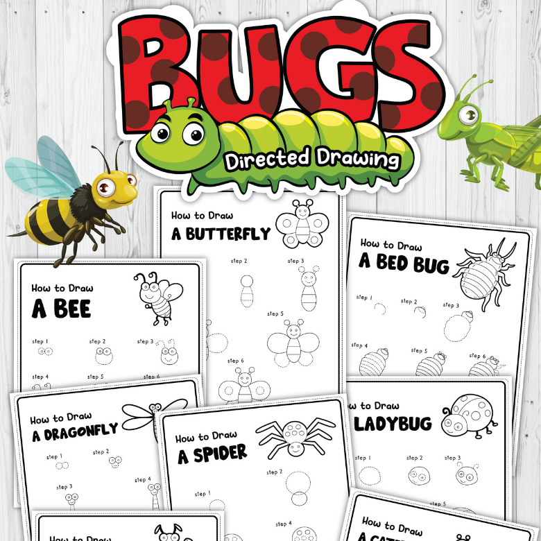 Bug Directed Drawing – Messy Little Monster Shop