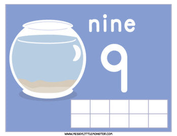 Fish Bowl Counting Mats – Messy Little Monster Shop