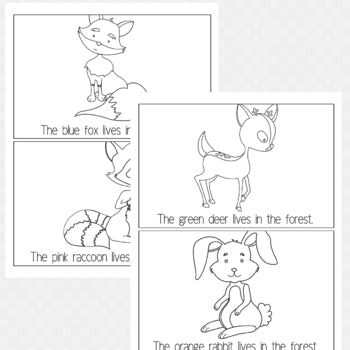 Forest Emergent Reader – Messy Little Monster Shop