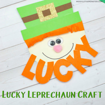 Lucky Leprechaun Craft Template – Messy Little Monster Shop