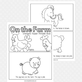 Farm Emergent Reader – Messy Little Monster Shop