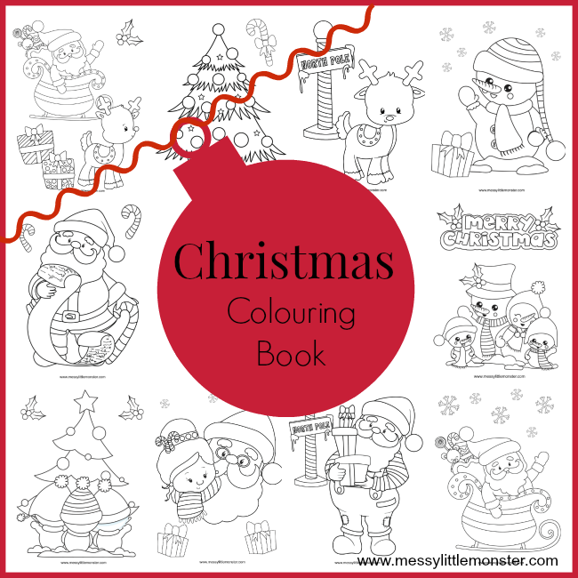 xmas coloring book pages