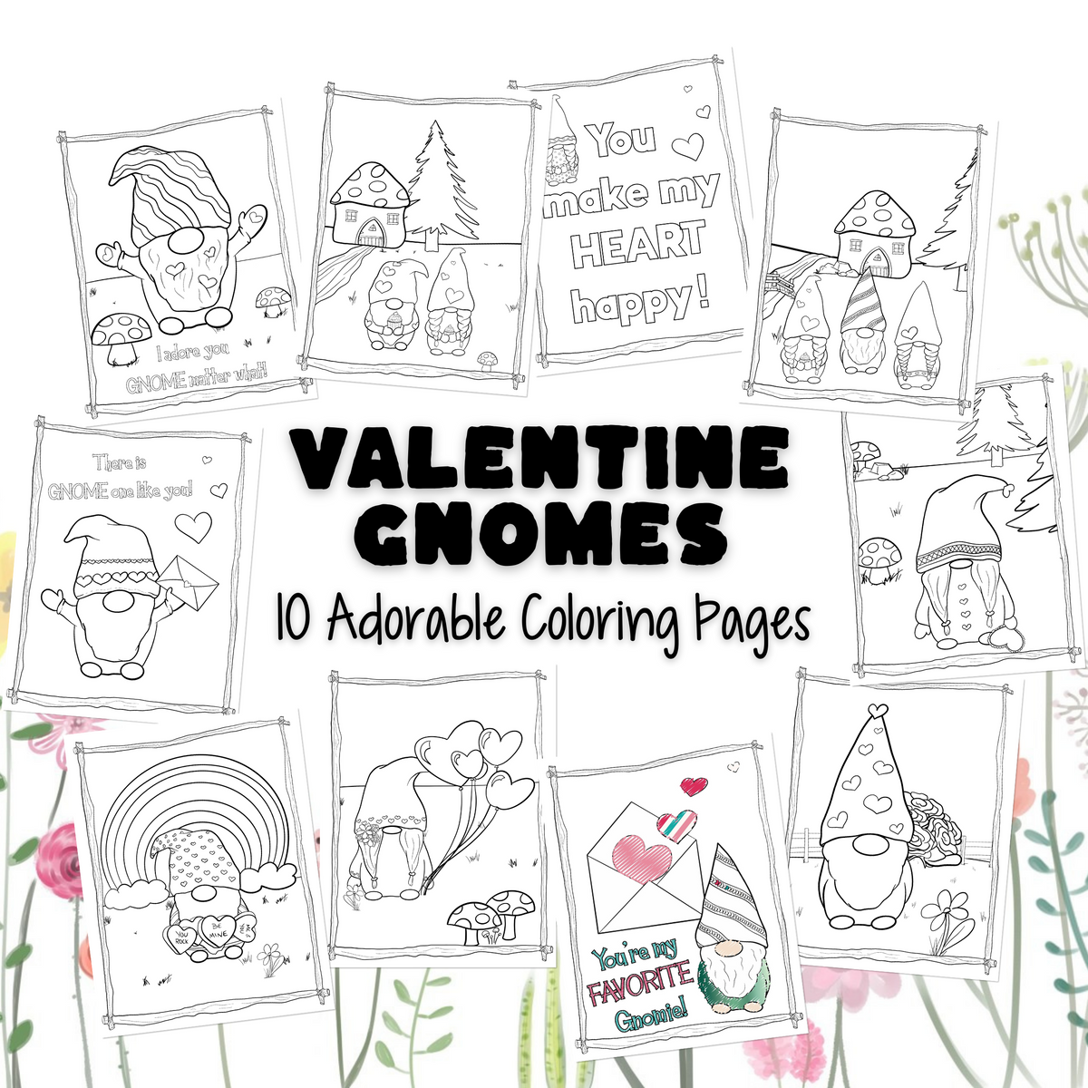 gnome coloring pages