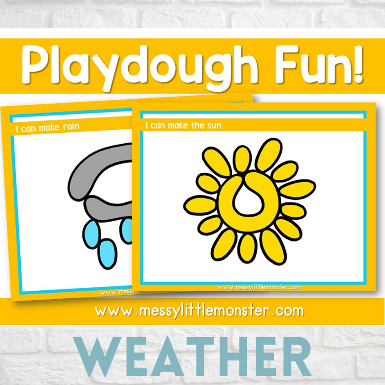 Weather Playdough Mats – Messy Little Monster Shop