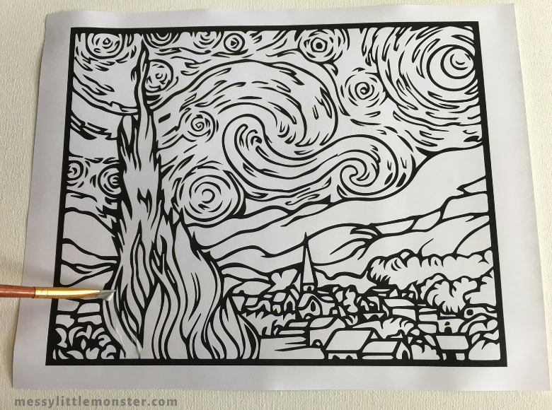 The Starry Night Van Gogh Printable – Messy Little Monster Shop