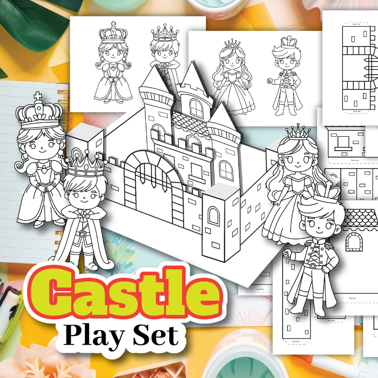Printable Castle Craft – Messy Little Monster Shop