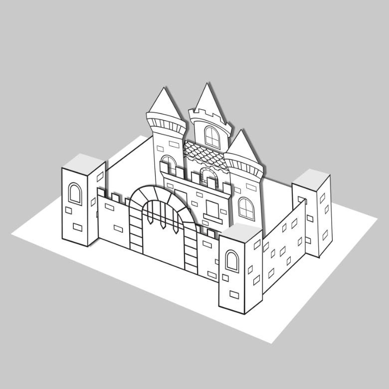 Printable Castle Craft – Messy Little Monster Shop