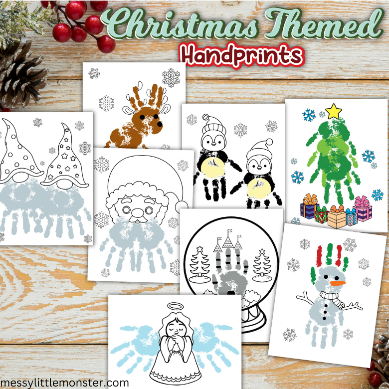 Handprint Poem Printable Messy Little Monster