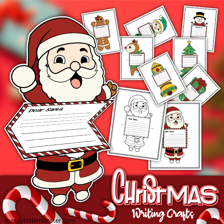 Christmas Writing Activity with Christmas Writing Prompts – Messy ...