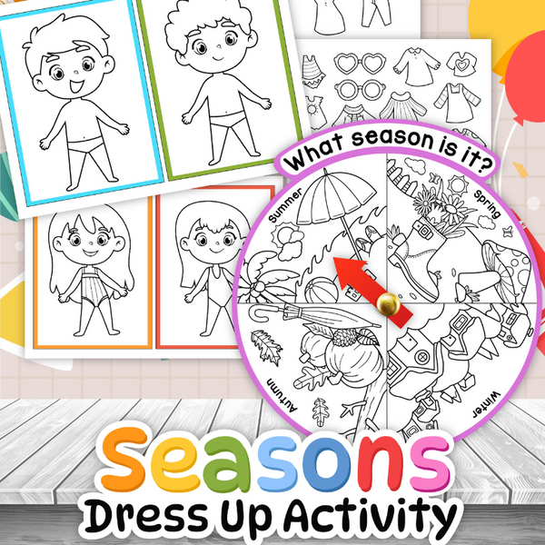 Dress Up Paper Dolls Printable - What season is it? – Messy Little ...
