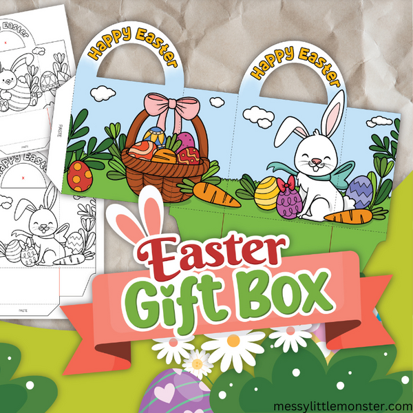 Easter Gift Box Template – Messy Little Monster Shop