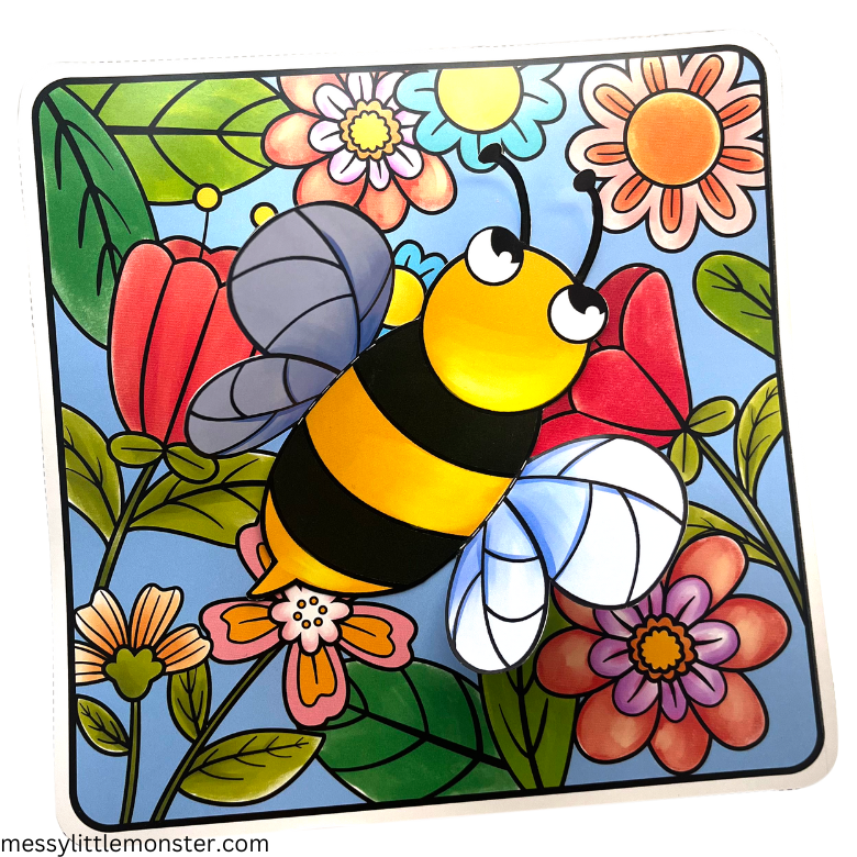 Insect Colouring Pages - 3D Craft – Messy Little Monster Shop