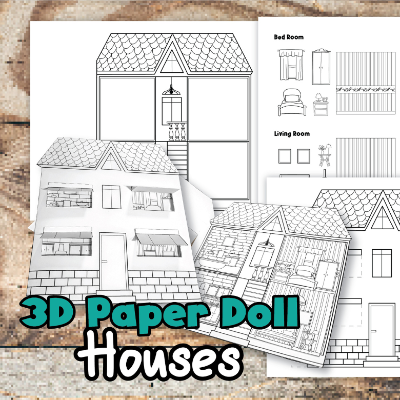 Victorian Paper House Template Winter Paper House Templates (Free