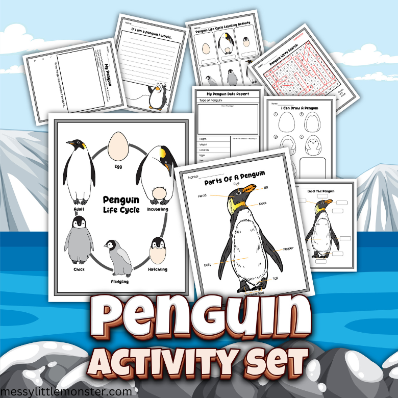 Penguin Worksheets – Messy Little Monster Shop