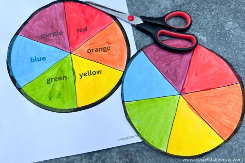 Color Wheel Printable – Messy Little Monster Shop