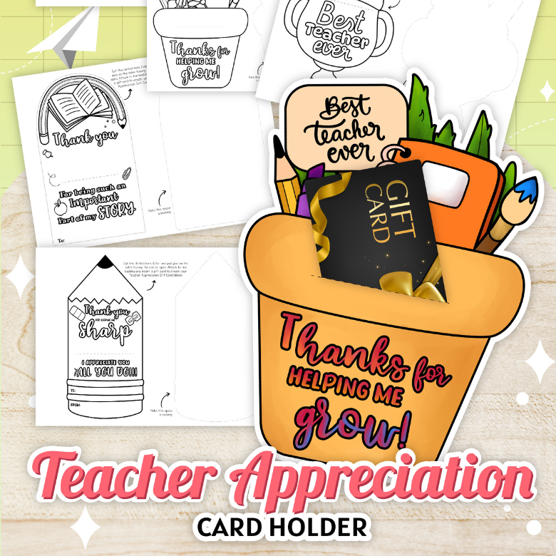 Teacher Gift Card Holders – Messy Little Monster Shop