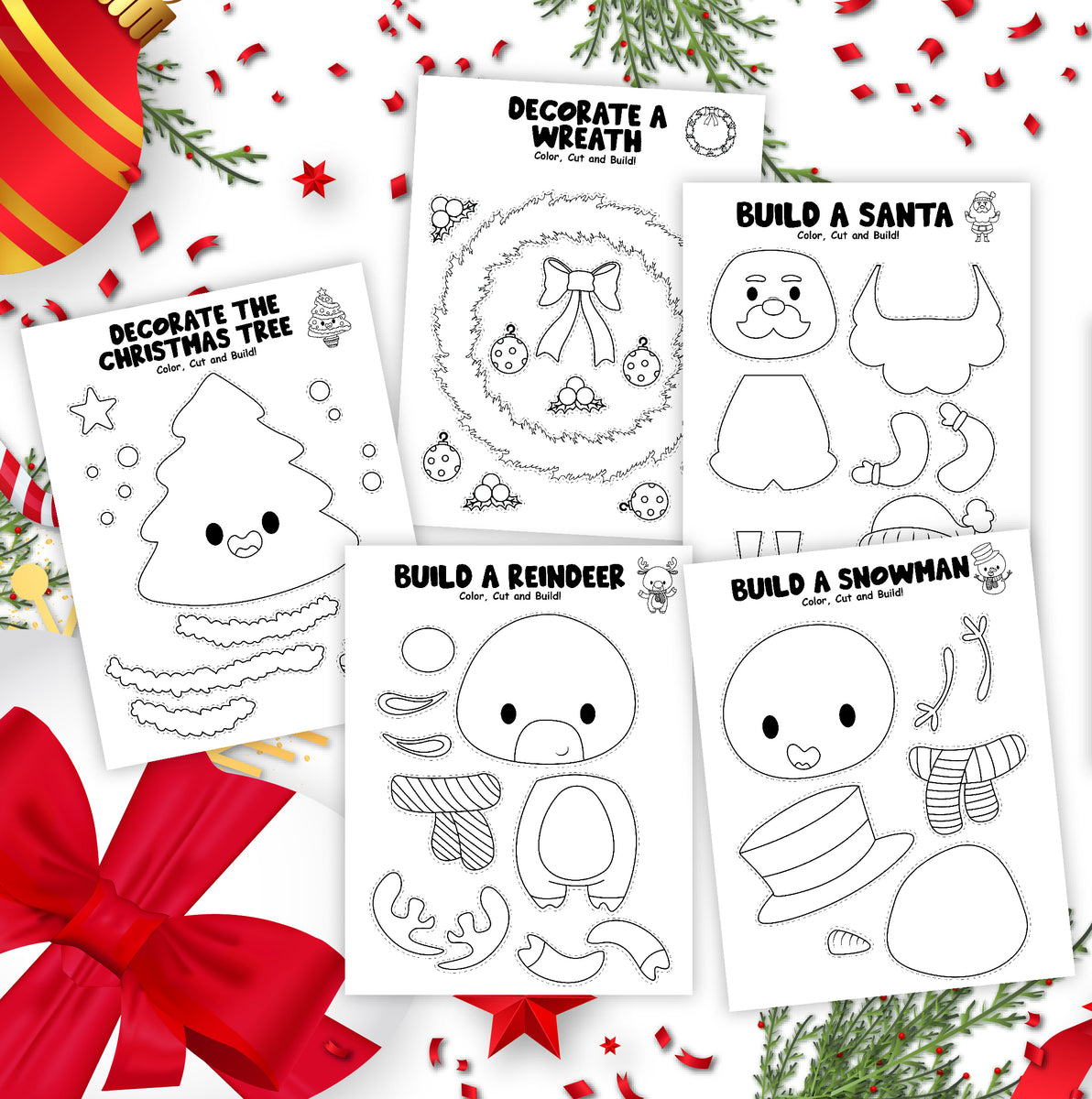 Christmas Character Crafts – Messy Little Monster Shop