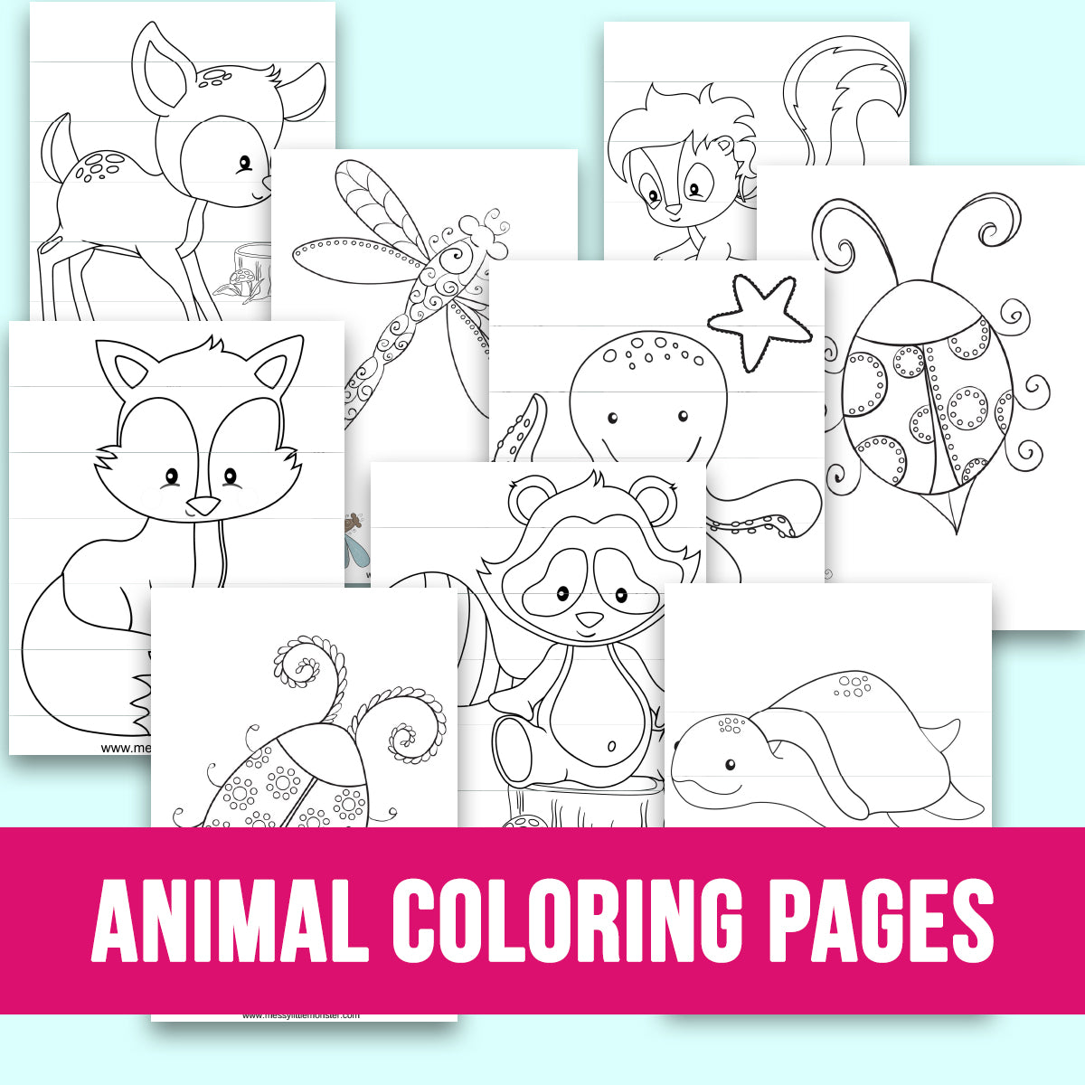 coloring pages for toddlers animals
