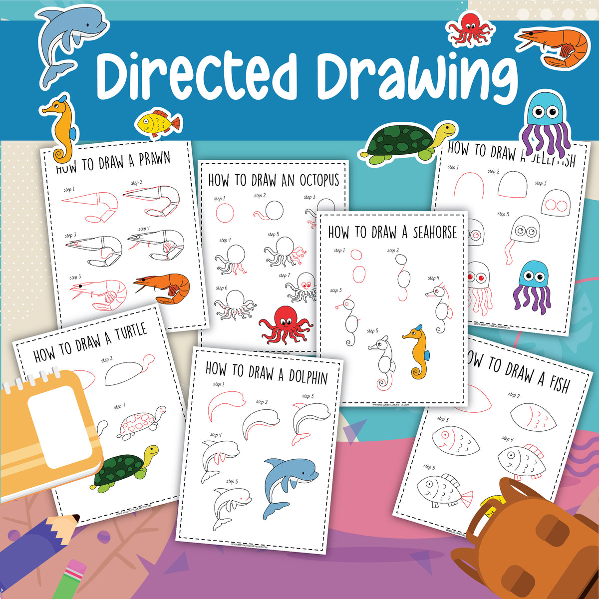 Animal Directed Drawing – Messy Little Monster Shop