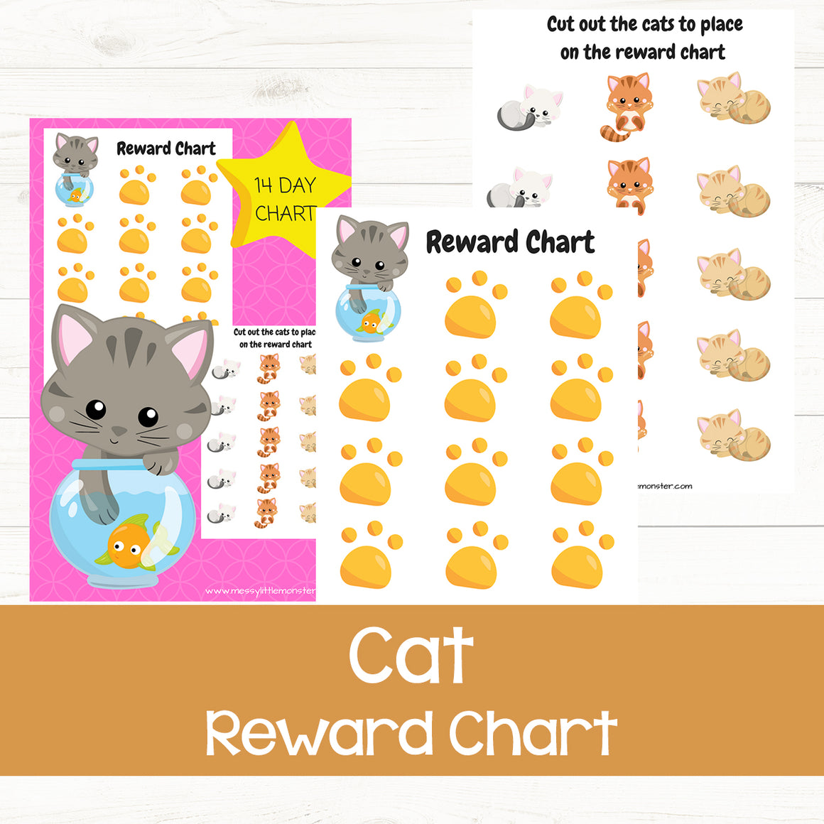 Cat Reward Chart – Messy Little Monster Shop
