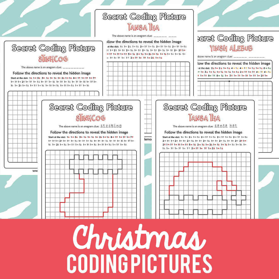 Christmas Picture Coding – Messy Little Monster Shop