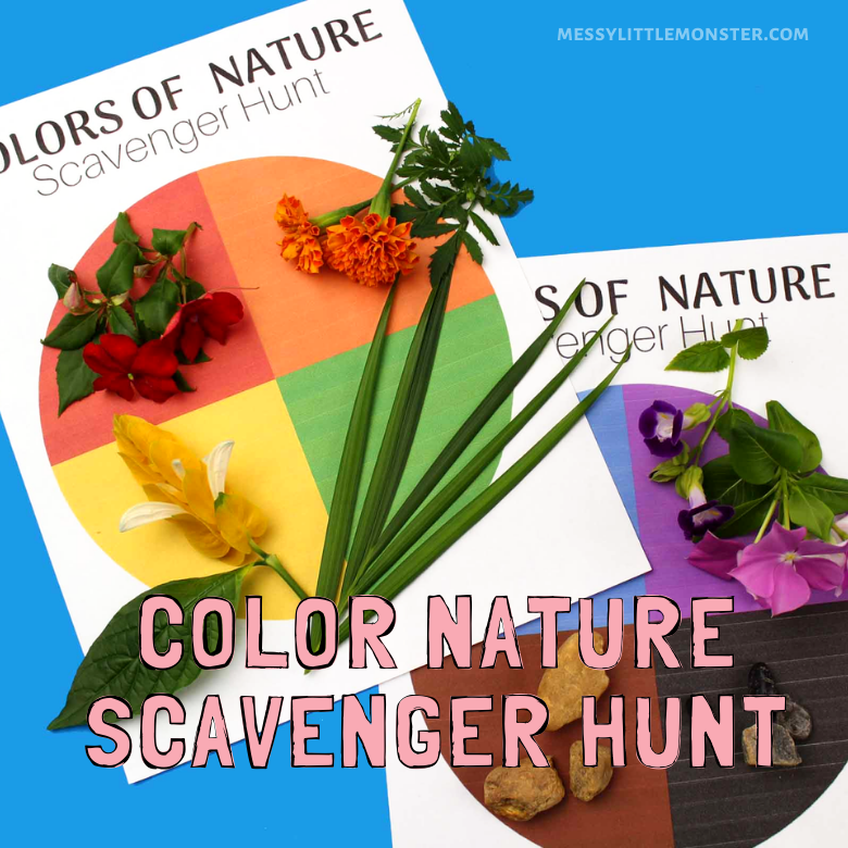 Color Nature Scavenger Hunt – Messy Little Monster Shop