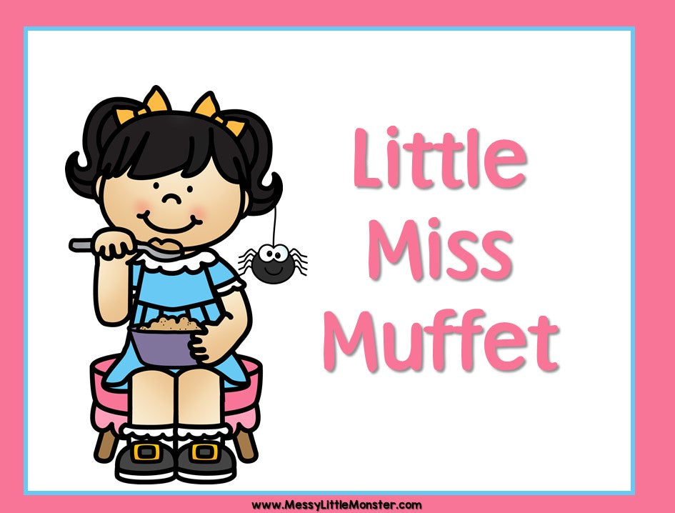 Little Miss Muffet - Nursery Rhyme Sequencing Activity – Messy Little ...