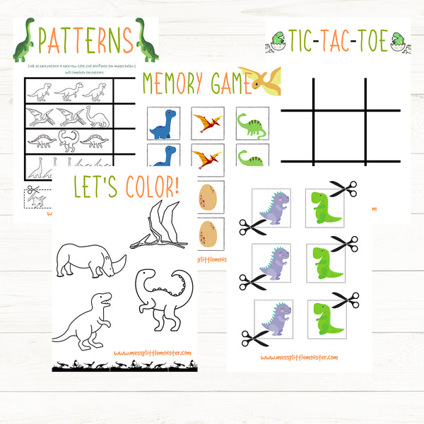 Dinosaur Activity Pack – Messy Little Monster Shop