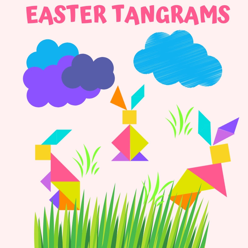 Easter Bunny Tangrams – Messy Little Monster Shop