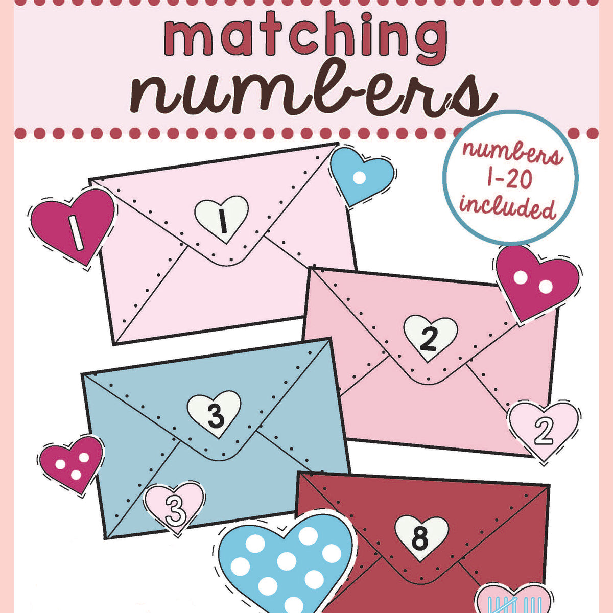 Number Matching Envelopes Activity – Messy Little Monster Shop