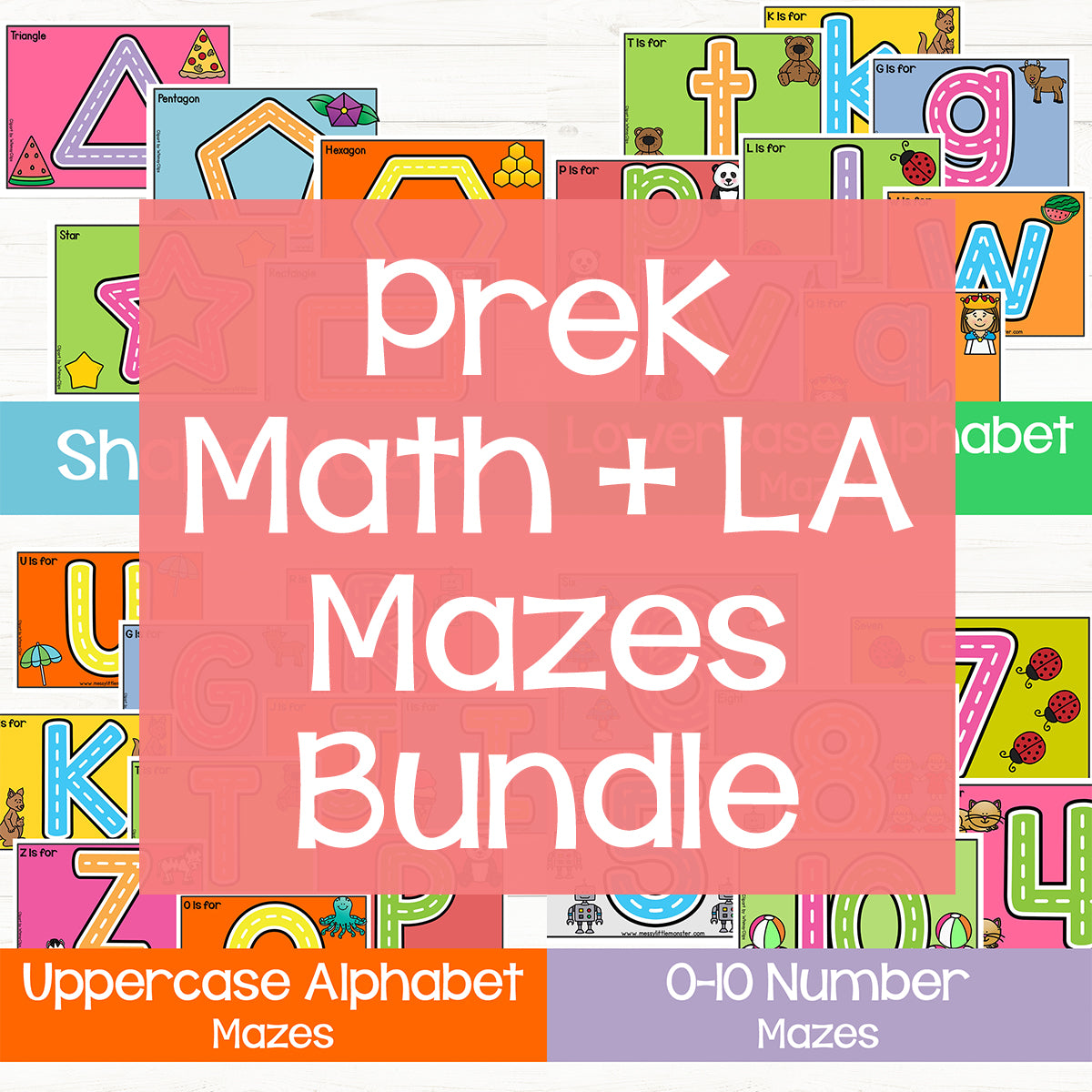 PreK Mazes Bundle – Messy Little Monster Shop