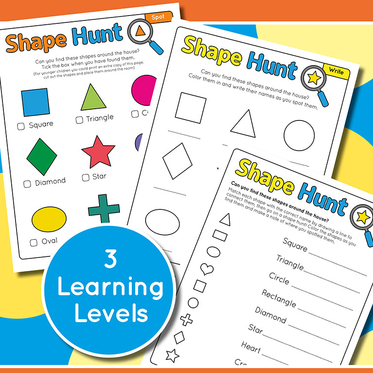 Spot the Shape and Color Activity – Messy Little Monster Shop