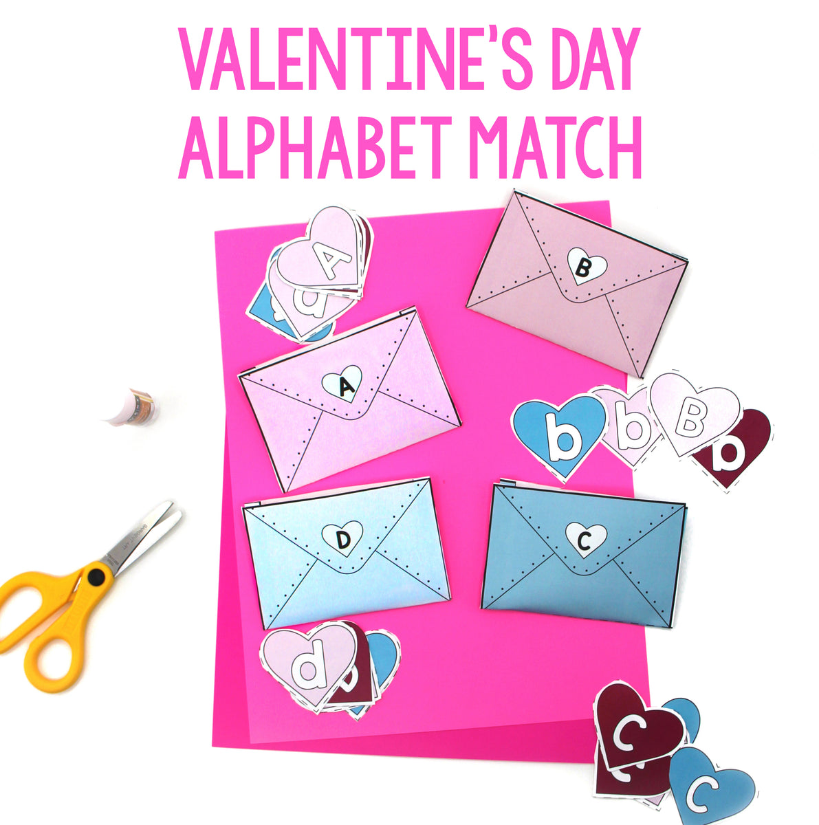 Valentine's Day Alphabet Match – Messy Little Monster Shop