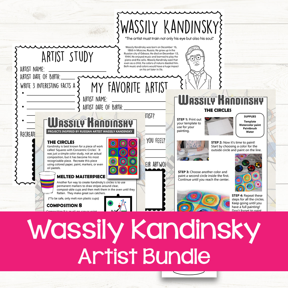 Wassily Kandinsky for Kids - Famous Artist Bundle – Messy Little ...