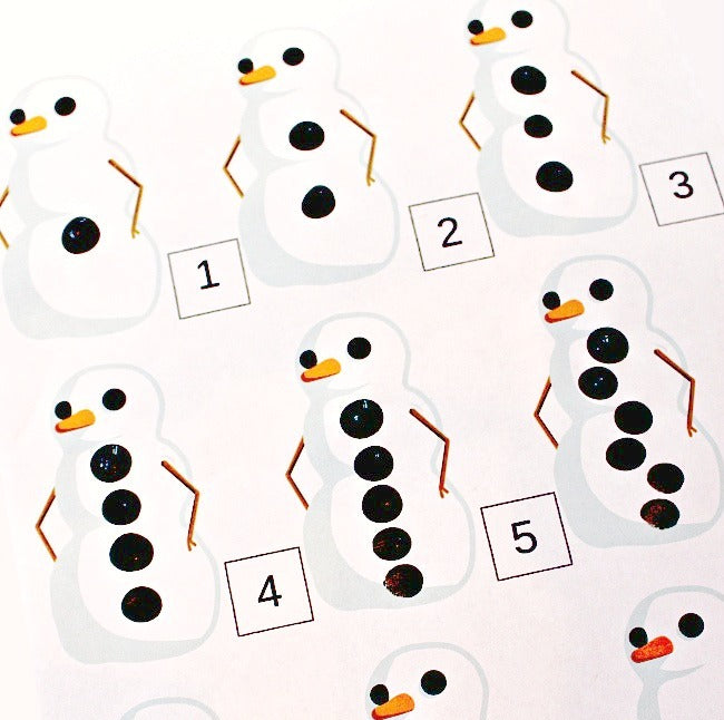 Fall Counting Finger Painting Number Activity – Messy Little Monster Shop